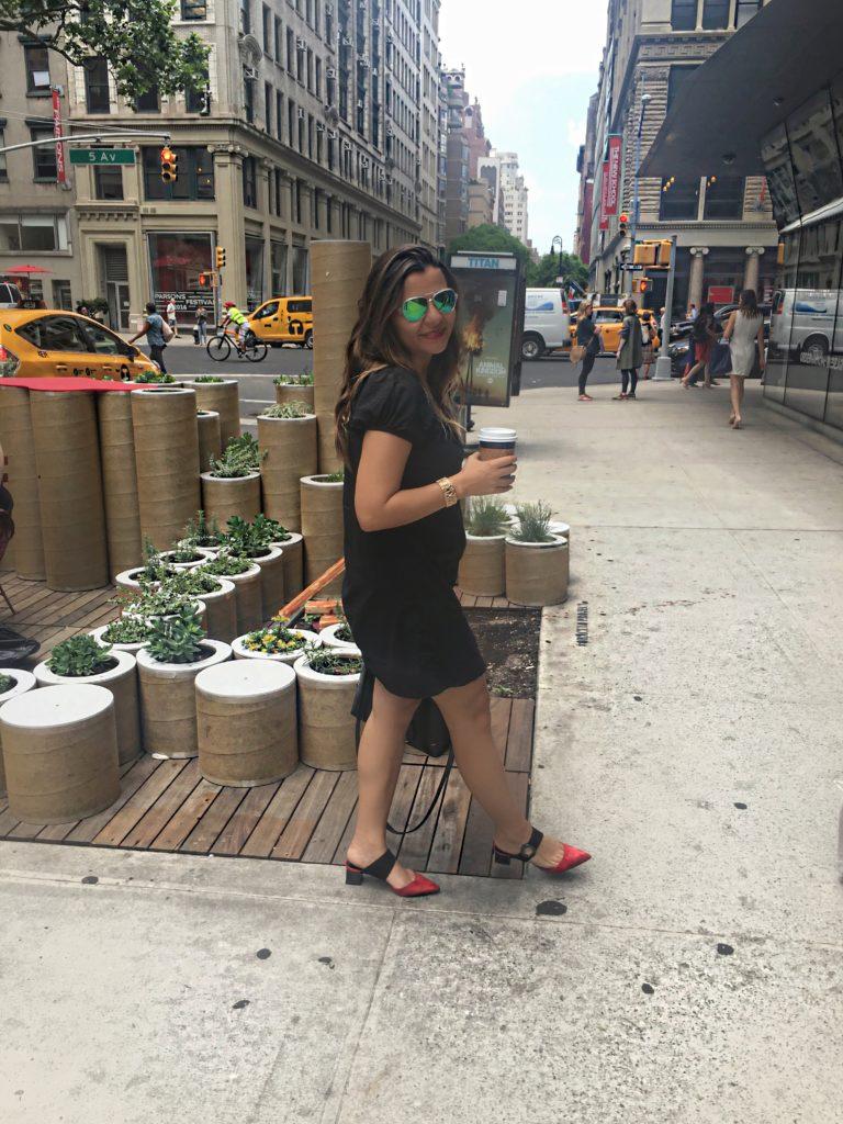 little-mini-black-dress-with-a-touch-of-red-3 - Alley Girl - Fashion ...